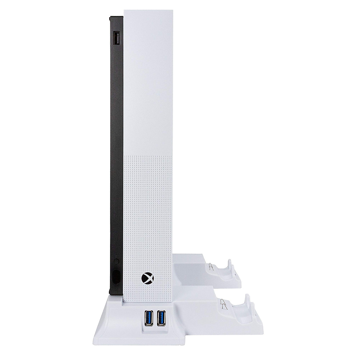 YoK Cool and Charge Vertical Cooling Stand for Xbox One Built In Cooling Fan With Dual Controller Charging Station - Compatible With Xbox One S