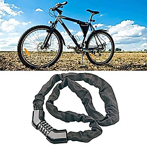 Bike Chain Locks 5 Digit Resettable Combination Password Bicycle Lock Bike Chain Locks