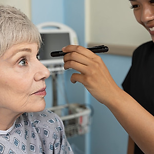 Penlights for Nurses - Medical Pen Light with Pupil Gauge for Doctors, EMTs, Nurses and Nursing Students - LED White Light and Warm Light - Essential Nursing Student Supplies, 2 Pack (Black/Mint)