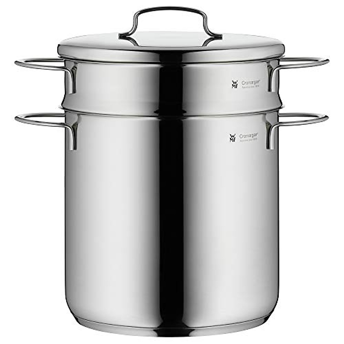 WMF 0718826040 18 cm Mini Pasta Cooker with Lid Insert, 18cm, Silver Colours