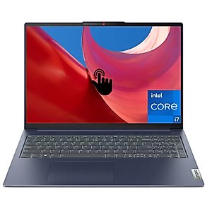 Lenovo IdeaPad Slim 5i Laptop, 16" WUXGA IPS Touchscreen, Intel Core i7-1355U (10 cores, 12 threads), 16GB DDR5 RAM, 2TB SSD, Intel Iris Xe Graphics, Wi-Fi 6, Backlit Keyboard, Windows 11 Home