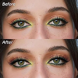 Half Lashes Natural Look Wispy 3D Cat Eye Lashes Fluffy Accent Corner False Eyelashes 12MM Half Eyelashes Mink Fake Eyelashes 10 Pairs Lightweight 3/4 Eyelashes Pack