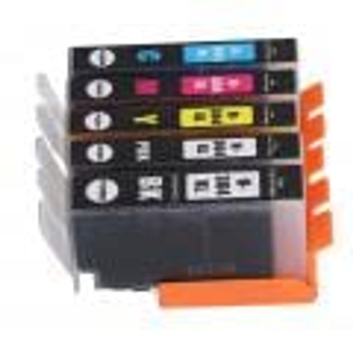 Hilitand Large Capacity Ink Cartridge Printer Cartridge with Ink Printing Ink Cartridge for School, Trading Firms, Office Building (BK PBK C M Y 5 Colors)