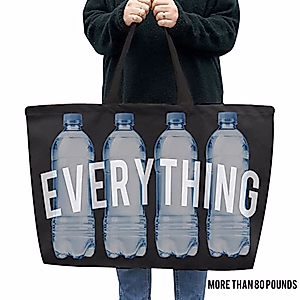 LLYLIU Canvas Tote Bag - Extra Large Shopping Beach Totes Bags Reusable Big Grocery Bag 28" x 8" x 16"