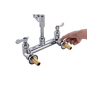 APLWY Brass 002713-40 Cold Side Handle Stem Assembly Replacement Fits All T&S Brass All Faucets, Blue, 1 Pcs