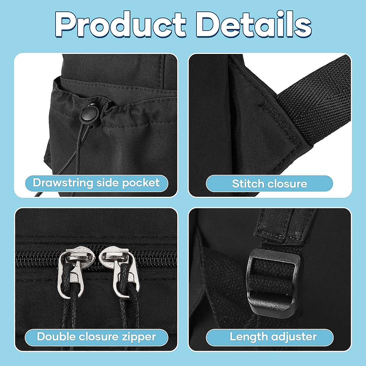 UPPACK Black Backpack Lightweight School Bag Bookbag Waterproof High School Middle School Students Backpack For Teen Boys Girls Cute Aesthetic Backpack Casual Daypack For Men Women