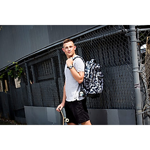 J World New York Sundance Rolling Backpack Girl Boy Roller Bookbag, Houndstooth, 20 Inch