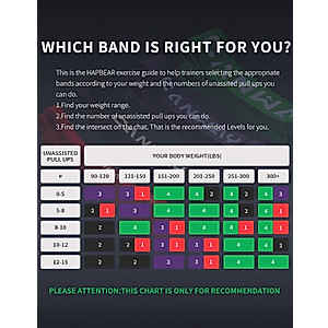 CANWAY Pull Up Assistance Bands, Resistance Bands Set Workout Stretch Fitness Bands, Heavy Duty Exercise Bands for Body Working Out,Powerlifting,Training, Set of 4, with Instruction Guide,Carrying Bag