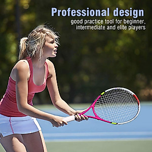 Tennis Racket TOPINCN Super Junior Tennis Training Racquet for Kids Beginners Training Practice - 1 Carrying Bag Included(Rose Red)