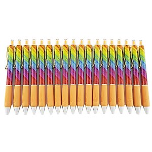 Fengtaiyuan Rd01GelB, Retractable Gel Ink Rollerball Pens, Black Ink, Fine Point, 0.7mm, 18 Count, Writting Pens, Smooth (Rd01GelB)