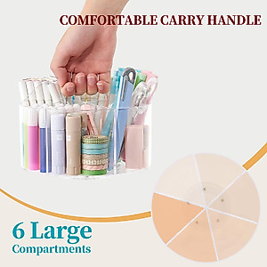 AUPSEN Rose Gold Desk Organizer for Women, Mesh Office Supplies Desk Accessories, Features 5 Compartments + 1 Mini Sliding Drawer