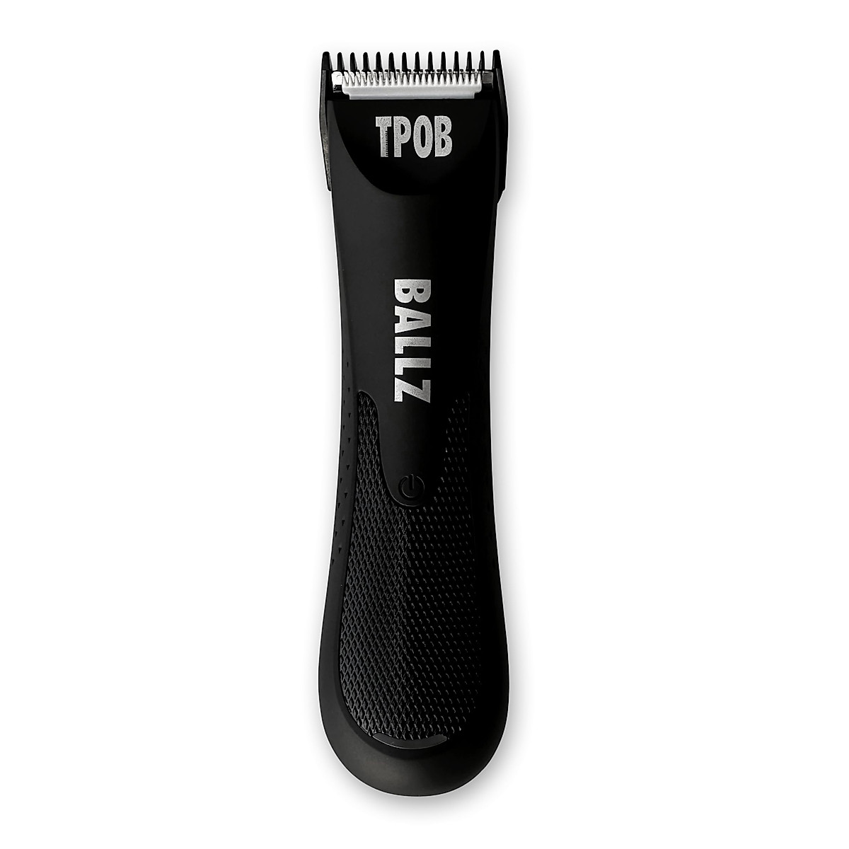 TPOB Ballz Male Grooming Trimmer - Cordless Rechargeable Hair Clippers for Men, Zero Gapped T-Blade, Electric Beard Trimmer Shaver - Black