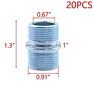 MY MIRONEY 1-Inch Diameter Metal Rack Connectors for Wire Shelve Shelving Unit Replacement Storage Shelves Part Metal Rack Pack of 20