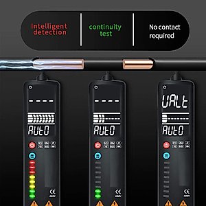 Digital Multimeter Dual Mode LCD Non Contact Voltage Detector 2000 Digits AC/DC 400V Auto Range Voltage Resistance Frequency Tester Electrical Tester Meter