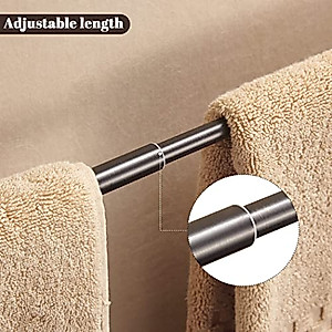 BigBig Home Bronze Towel Holder, Bathroom Towel Bar Oil Rubbed, Bath Towel Ring Wall Mounted Rustic Farmhouse Towel Rack ORB Towel Holder