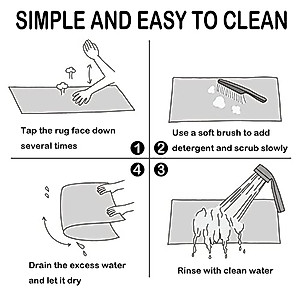 Kuilepa Farmhouse Laundry Room Area Rugs 20"X59" Non Slip Waterproof Laundry Floor Mat Durable Entrance Rug Area Rug for Kitchen Floor Laundry Room Bathroom Hallway Entryway Area Rugs (20"X59")