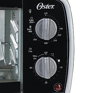 Oster Toaster Oven, 4 Slice, Black (TSSTTVVG01)