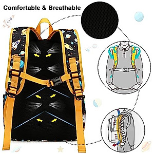 CAMTOP Kids Backpack Preschool Kindergarten Bookbag Toddler School Bag for Age 3-8 Boys and Girls(Rocket Planet)