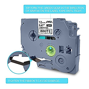 DSY360 Compatible Label Tape Replacement for Brother TZe-231 TZe-131 TZe-431 TZe-531 TZe-631 TZe-731 12mm 0.47 Laminated White/Clear/Colors TZe Tape for PT-D210 PT-D200 PT-H100 H110 D400 (6 Pack)
