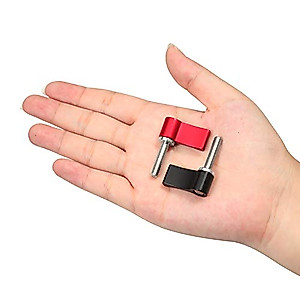 SPEEDWOX 10 Pcs M5 20mm Screw with Handle Thumb Screw Male Threading Rotating Knob Adjustable Thumb Lever Screw Rotating Knob Adjustable Thumb Lever Screw Rotating Knob with Single Wing(Red)