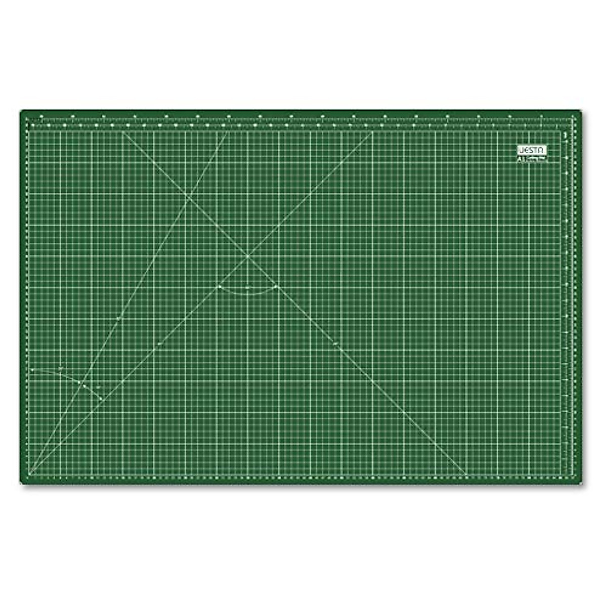 PVC A1 Cutting Mat - A1 5 Layers PVC (36L x 24W Inch) (900 x 600 mm), Colorful Self Healing Cutting Mat Craft Fabric Quilting Sewing Scrapbooking One Sided Art Project (Set of 1) UESTA (Green)