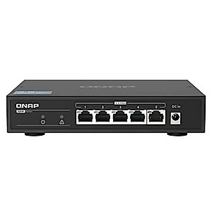 QNAP QSW-1105-5T 5-Port Unmanaged 2.5GbE Switch Broadcom BCM53161 Chipset