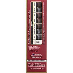 Surya Brasil - Henna Cream for Gray Coverage, Semi Permanent Natural Henna Deep Conditioning Hair Color Treatment, Black, 2.37 oz / 70 ml