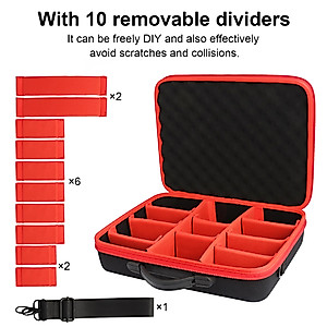 Xinriga Waterproof Battery Case,Compatible for Milwaukee M12 M18 Batteries,Battery Chargers and Power Tools with Adjustable Compartments for 18V 12V 2.0/3.0/4.0/5.0/6.0/6.5/8.0/9.0/12.0-Ah (Case Only)