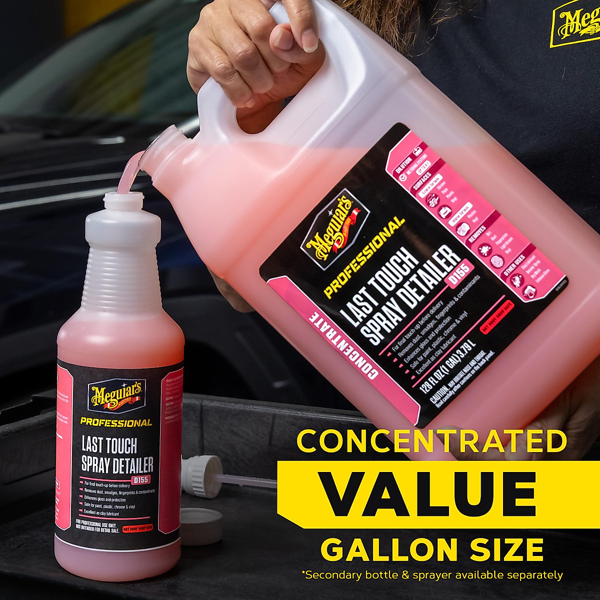 Meguiar's D15501 Last Touch Spray Detailer - 1 Gallon Container