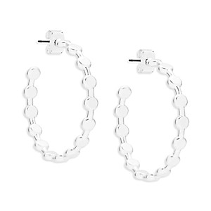 Lucky Brand Circle Detail Hoop Earrings