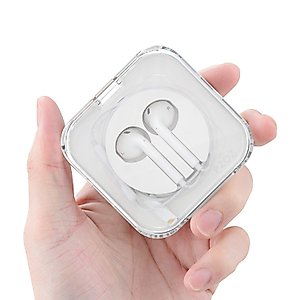 pzoz Earbuds Case Compatible for Apple iPhone/iPad/iPods EarPods, Earphones Cord Organizer Cover Wired Manager Holder Wrap Winder Mini Storage Carrying Cable Management