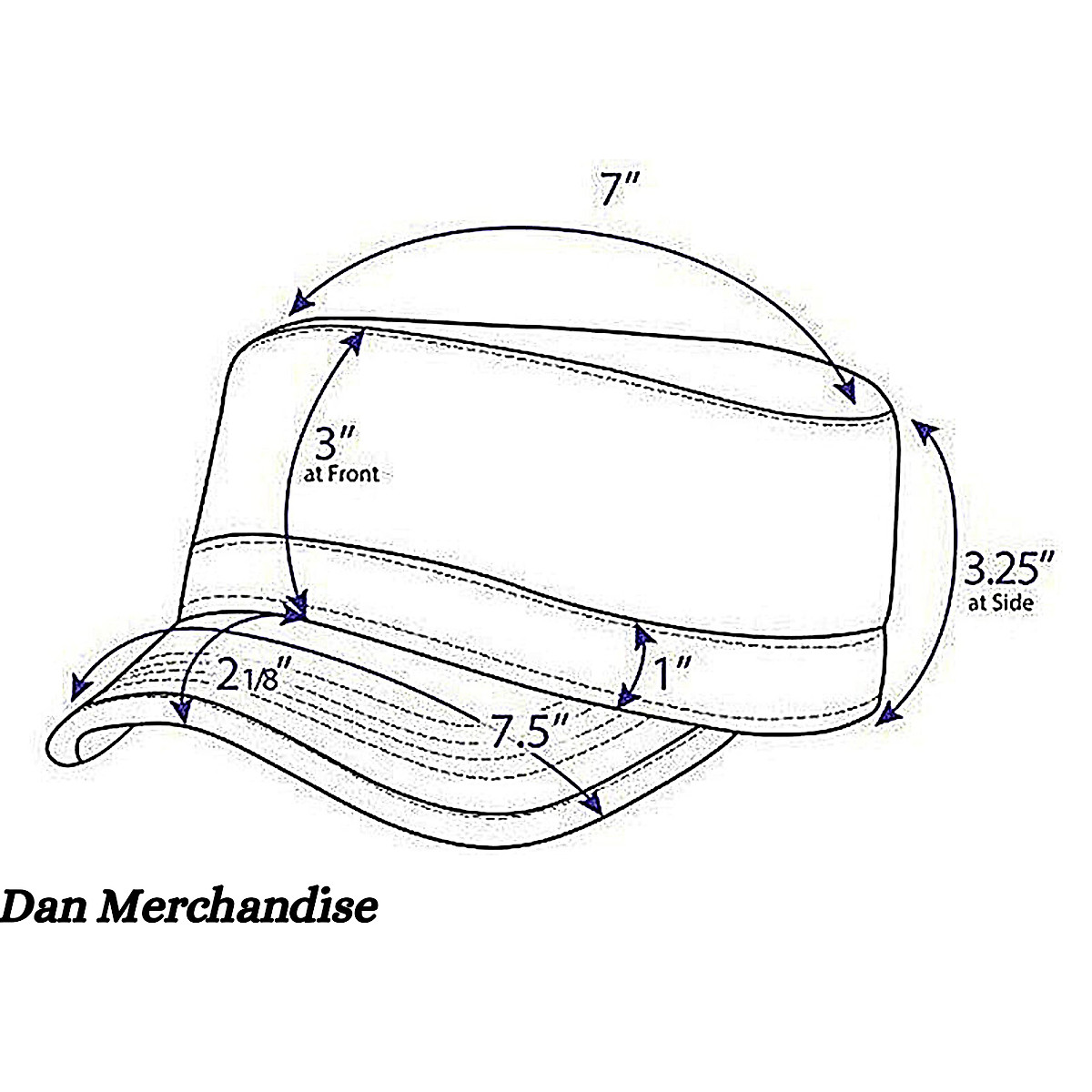 Datoni Army Cadet Men Hat Military Army Hats Women Mens Baseball Cap (Navy)