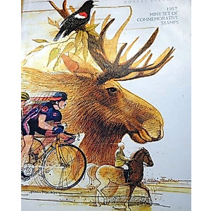 1987 - Mint Set of Commemorative Stamps (english) [Gebundene Ausgabe]