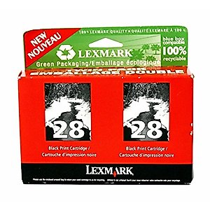 Lexmark 28 Black Twin Pack 18C1570KIT Genuine OEM New In Full Retail Packaging