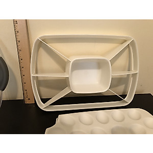 Pampered Chef Chillzanne Rectangular Serving Egg Tray / Vegetable / Fruit Cool