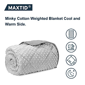 MAXTID Weighted Blanket for Kids 5lbs 36"x48" Cotton Kids Blanket for Boys & Girls Weighted Throw Blanket Children Bedding Gifts for 3 4 5 6 7 8+ Year Old Kids Small Weighted Comfort Blanket