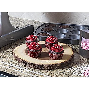 Lipper International 1040B Acacia Bark Slab Board for Serving Cheese, Crackers, and Hors D'oeuvres, Medium, 10" - 12"