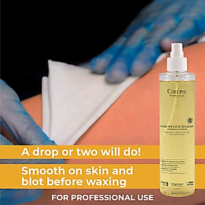 Cirepil - Pre & Post - Depilatory Oil - 250ml / 8.45 fl oz - Protects the Skin Before Waxing & Removes Wax Residue - Pre-Waxing & Post-Waxing
