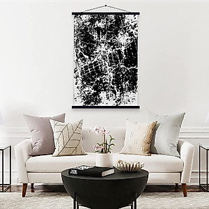 20x30 20x28 Poster Frame, Magnetic Light Wood Frame Hanger for Photo Picutre Canvas Artwork Art Print Wall Hanging (1 Pack, 20", Black)