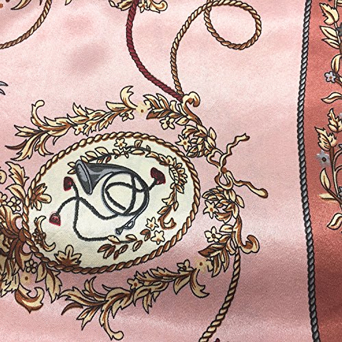 YOUR SMILE Silk Like Scarf Women's Fashion Pattern Large Square Satin Headscarf Head Dress (201)