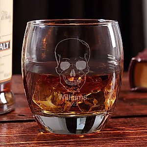 Phantom Skull Personalized Whiskey Glass (Custom Product)