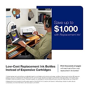 Epson EcoTank ET-2800 Wireless Color All-in-One Cartridge-Free Supertank Printer & Workforce WF-2960 Wireless All-in-One Printer with Scan, Copy, Fax, Auto Document Feeder