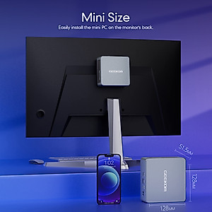 GEEKOM Mini PC Mini IT11, Intel Core i7-11390H Mini Computers (8 Threads,Up to 5.0 GHz), 32GB DDR4 1TB M.2 SSD Windows 11 Pro NUC11 Desktop Computer, Support 8K UHD/WiFi 6/Bluetooth 5.2/USB4.0