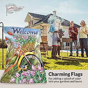Seasonal Garden Flags Set of 10 Garden Flags 12x18 Double Sided, Garden Flags For Outside with Anti-wind Clip and Stopper, Garden Flags for all Seasons, Yard Flags for Outside 12x18 Double Sided, Flags for Outside, Decorative Spring Garden Flag, Easter La