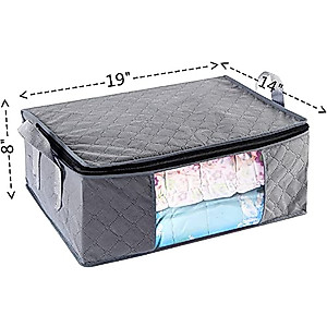 ABO Gear Storage Bins Storage Bags Closet Organizers Sweater Storage Clothes Storage Containers, 3pc Pack