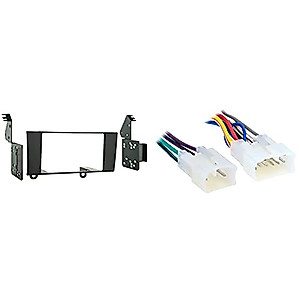 Metra 95-8153 Double DIN Installation Kit for 1995-2000 Lexus LS Vehicles & Metra 70-1761 Radio Wiring Harness for Toyota 87-Up Power 4 Speaker