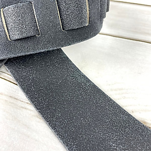 Walker And Williams STR-02 Distressed Elephant Gray Top Grain Thick Italian Leather Guitar Strap For Acoustic, Electric, And Bass Guitars