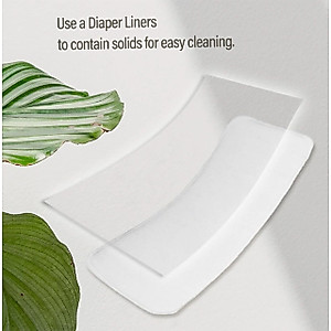 Kawaii Baby Cloth Diaper Liners, Soft Unscented Disposable Baby Cloth Diaper Liner Easy Diaper Change, SGS Certified 11 x 7-100 Sheets/Roll