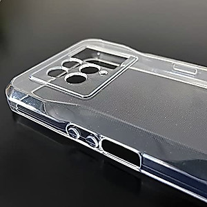 Ytaland for DOOGEE V20 case, Crystal Clear Soft Silicone Shockproof TPU Transparent Bumper Protective Phone Case Cover