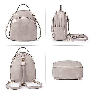 CLUCI Small Backpack for Women Leather Backpack Travel Backpack Purse Lady Fashion Mini Bookbag Convertible Handbags